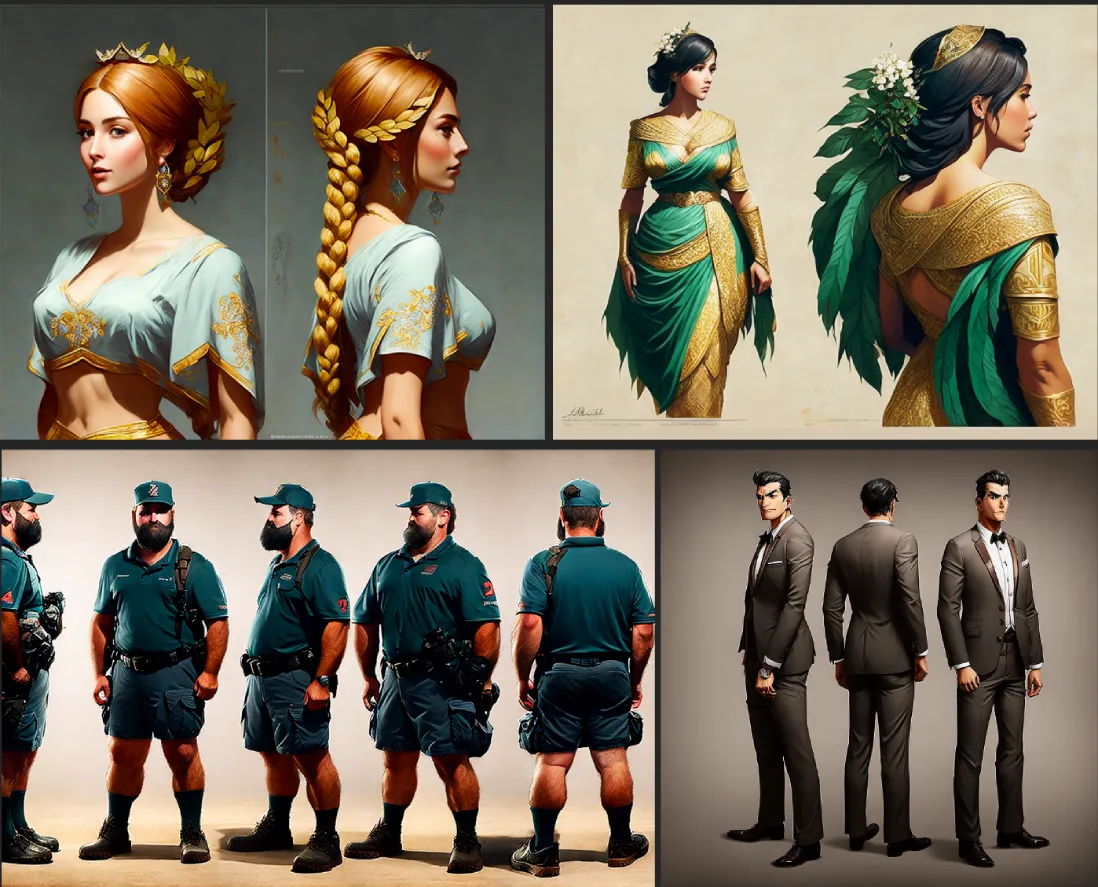 Create Character Turnaround In Stable Diffusion 2023 Pix Cores